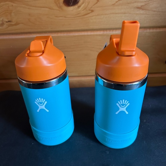 Hydro Flask | Other | Hydro Flask 2oz Bottles With Straw Bright Blue ...